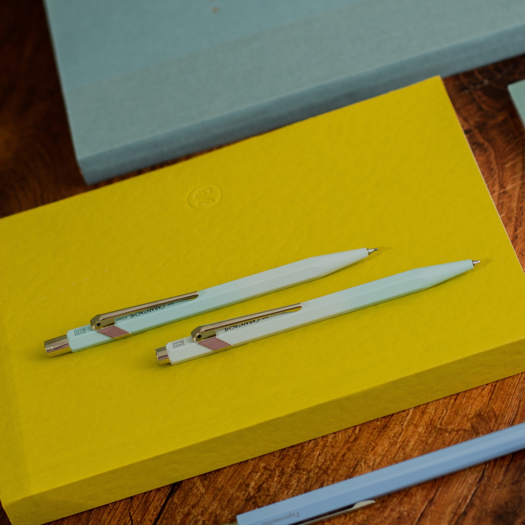 849 Ballpoint Pen & 844 Mechanical Pencil Set – Blue Lagoon – Papersmiths