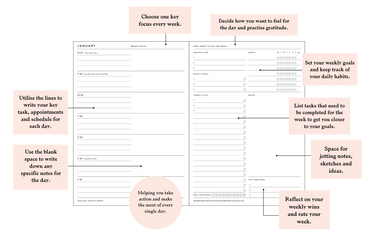 2025 Goal Digger Diary - Bold / Black – Papersmiths