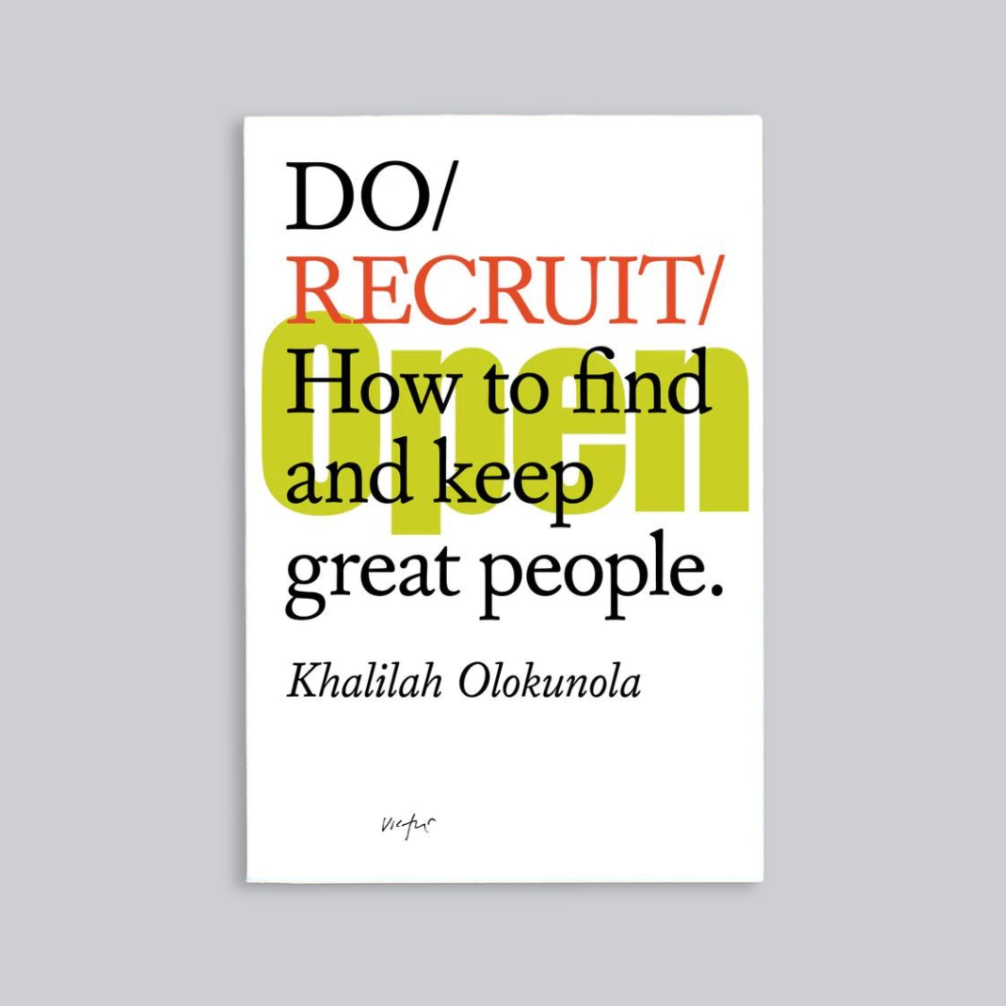 Do Recruit | Book on Recruitment – Papersmiths