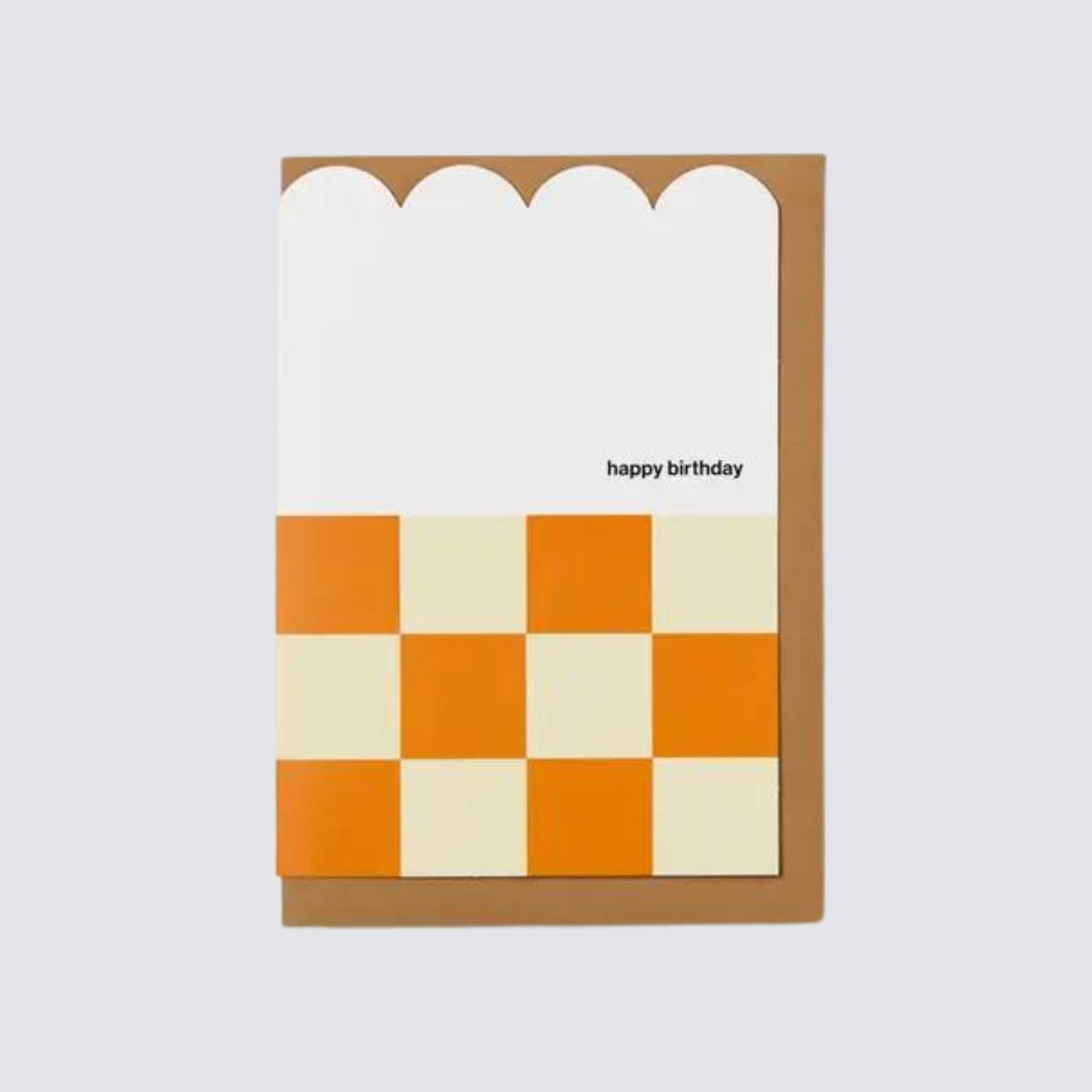 Happy Birthday Yellow Checkerboard – Papersmiths