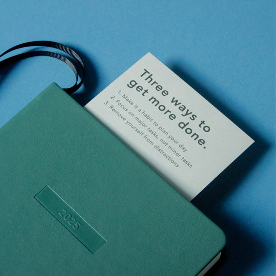 2025 A5 Weekly Notes Diary - Teal – Papersmiths