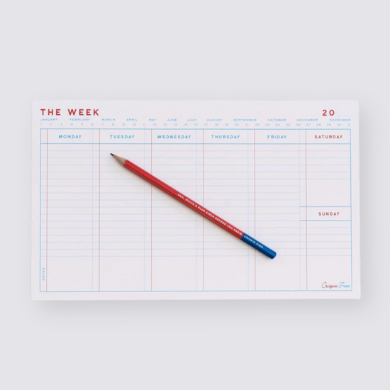 The Week Pad Desktop Planner and Pencil – Papersmiths