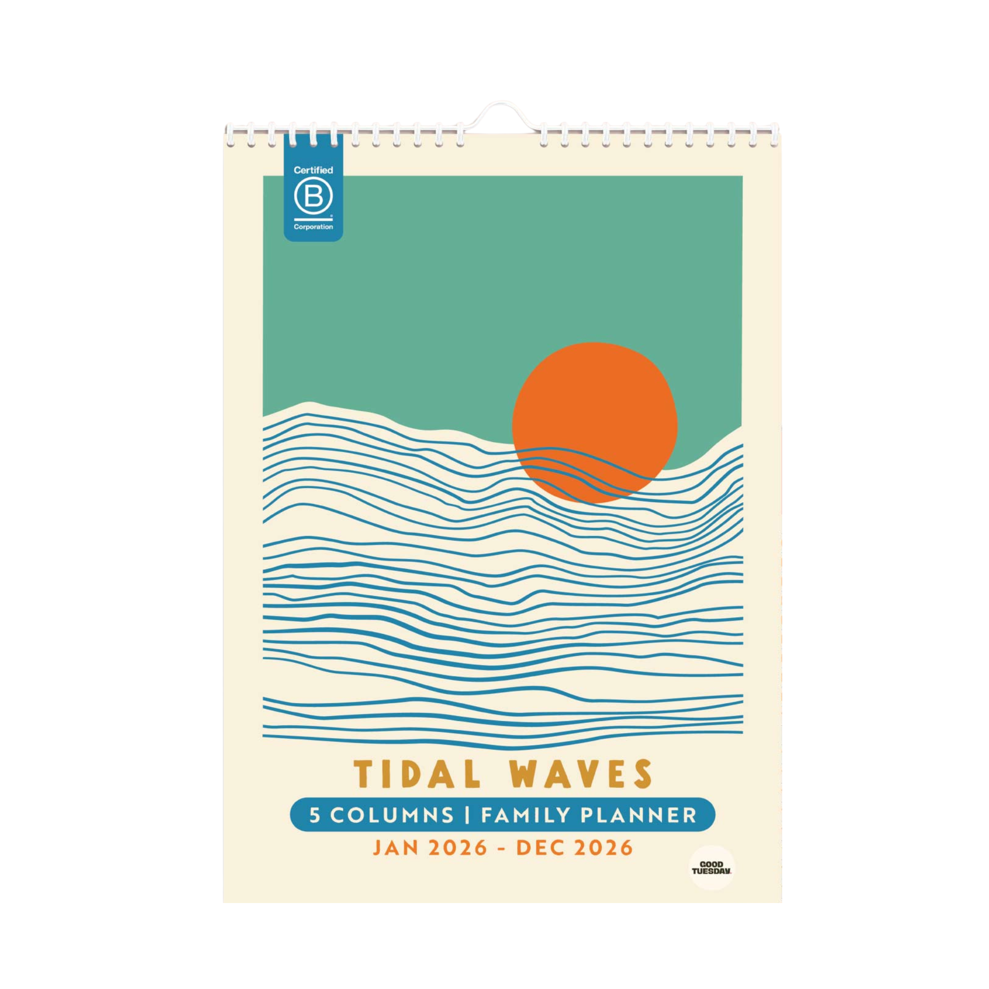 2026 Family Planner - Tidal Waves – Papersmiths