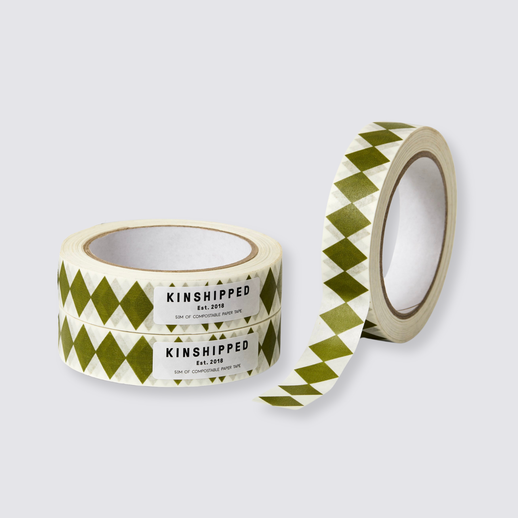 Washi Tape - Green Diamond – Papersmiths