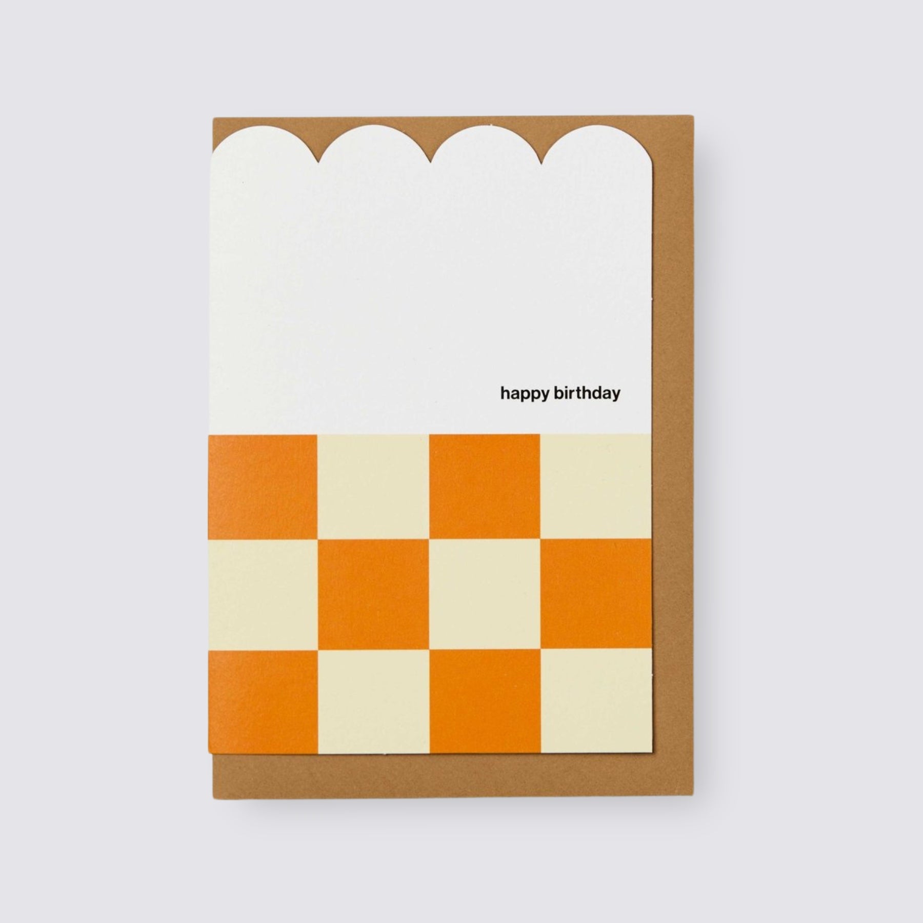 Happy Birthday Yellow Checkerboard Greeting Card – Papersmiths