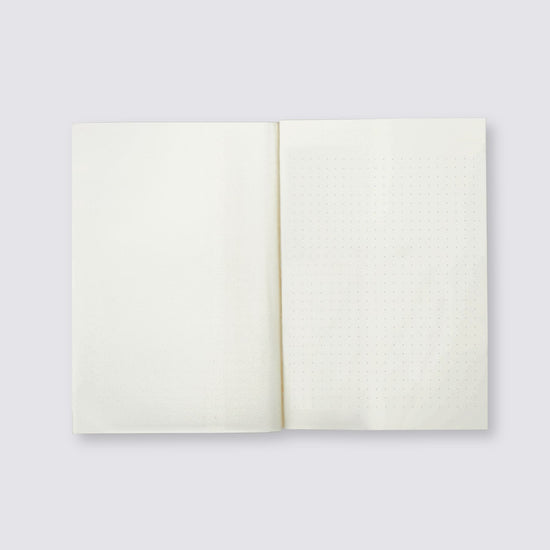 Greige Graph A5 Notebook - Dot Grid and Plain – Papersmiths