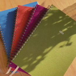 2025 Weekly A5 Diary - Mulberry Red – Papersmiths