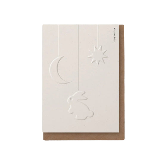 Welcome Baby Embossed Card – Papersmiths