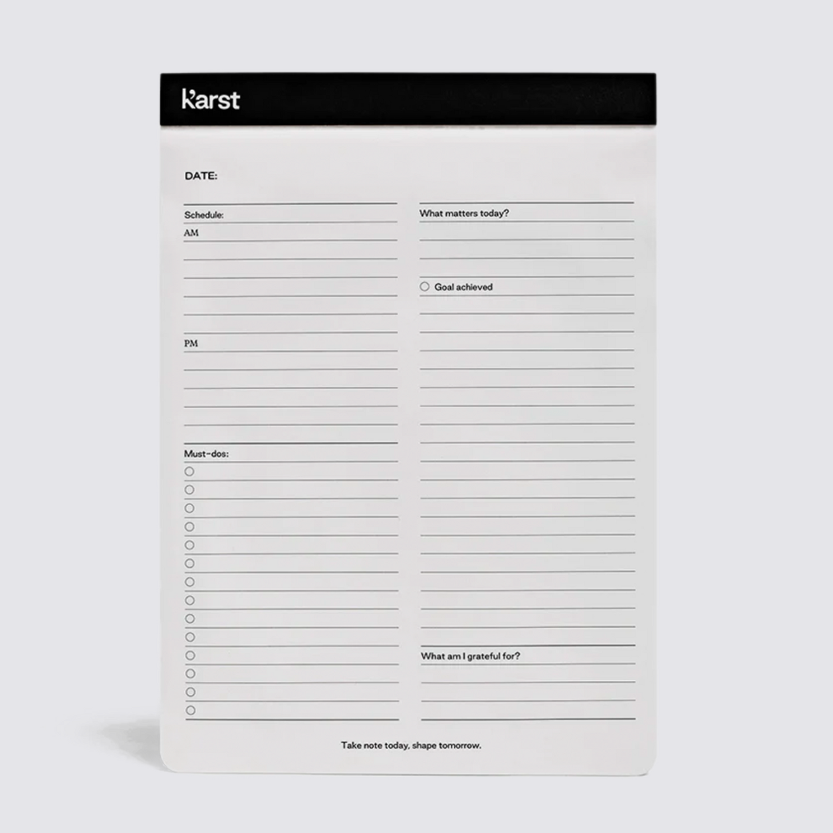 A5 Daily Action Pad - Stone Paper – Papersmiths